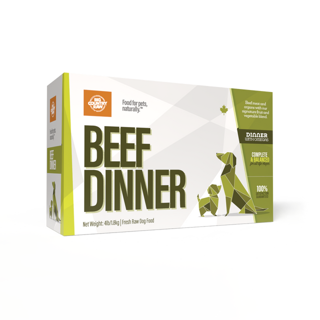 Big Country Raw Beef Dinner for Dogs – True Carnivores