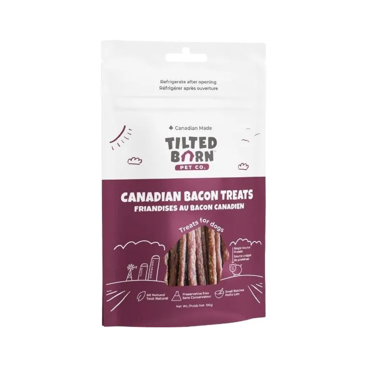 Tilted Barn Bacon Dog Treats – True Carnivores