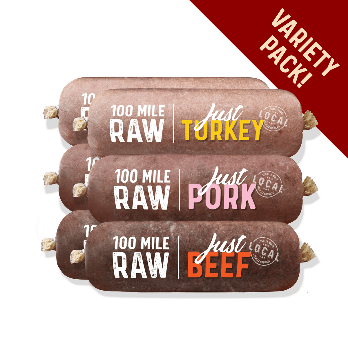 100 Mile Raw Just Variety Pack for Pets – True Carnivores